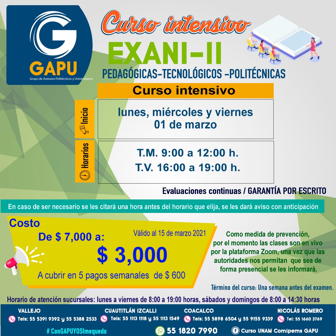 Curso-EXANI-II | GAPU - ¡Asegura tu ingreso!