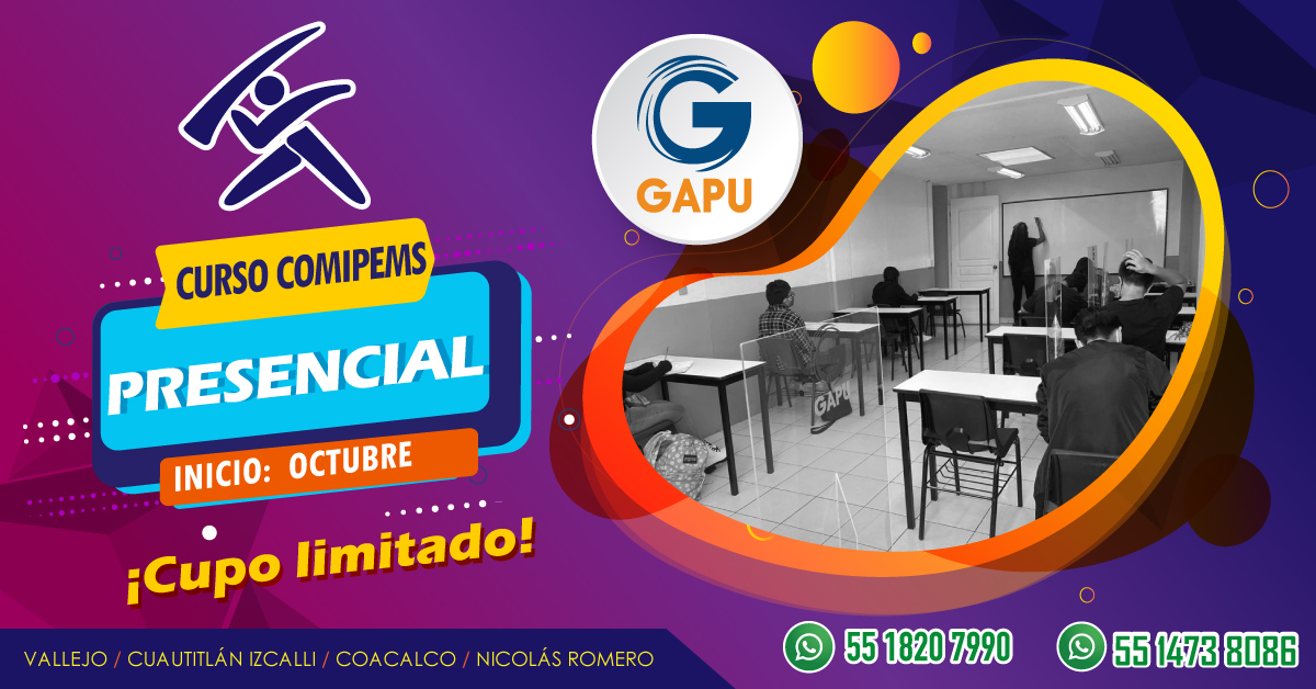 Curso UNAM 2022 Comipems UAM IPN GAPU - ¡Asegura tu ingreso!