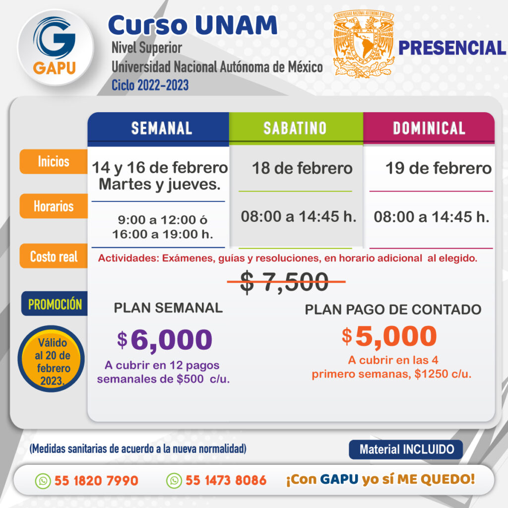 Curso UNAM 2023 | GAPU