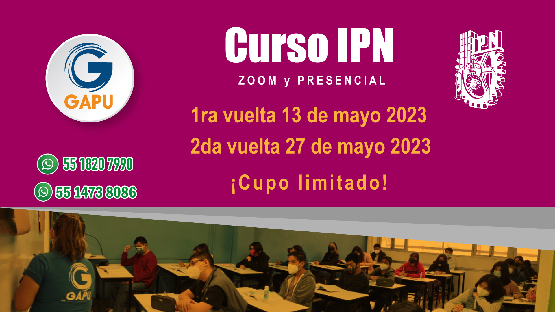 Curso UNAM 2023 Comipems UAM IPN GAPU - ¡Asegura tu ingreso!