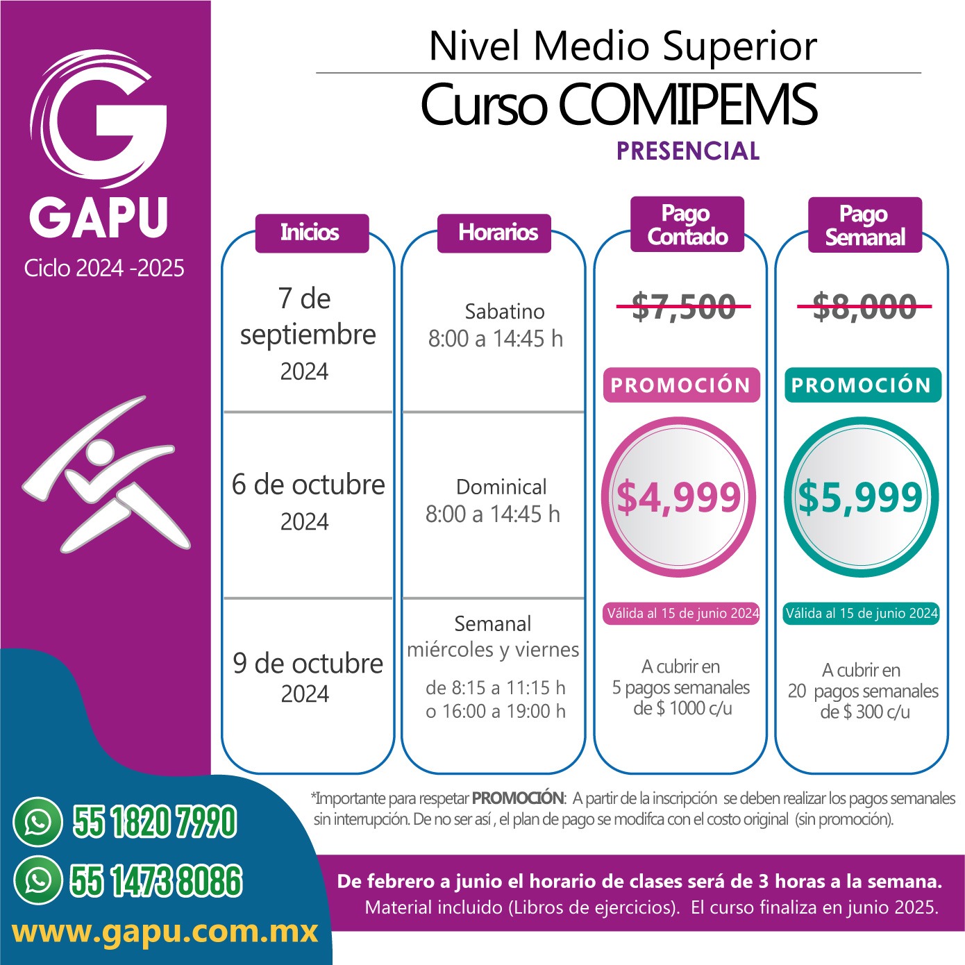Curso Comipems 2024 | GAPU - ¡Asegura tu ingreso!
